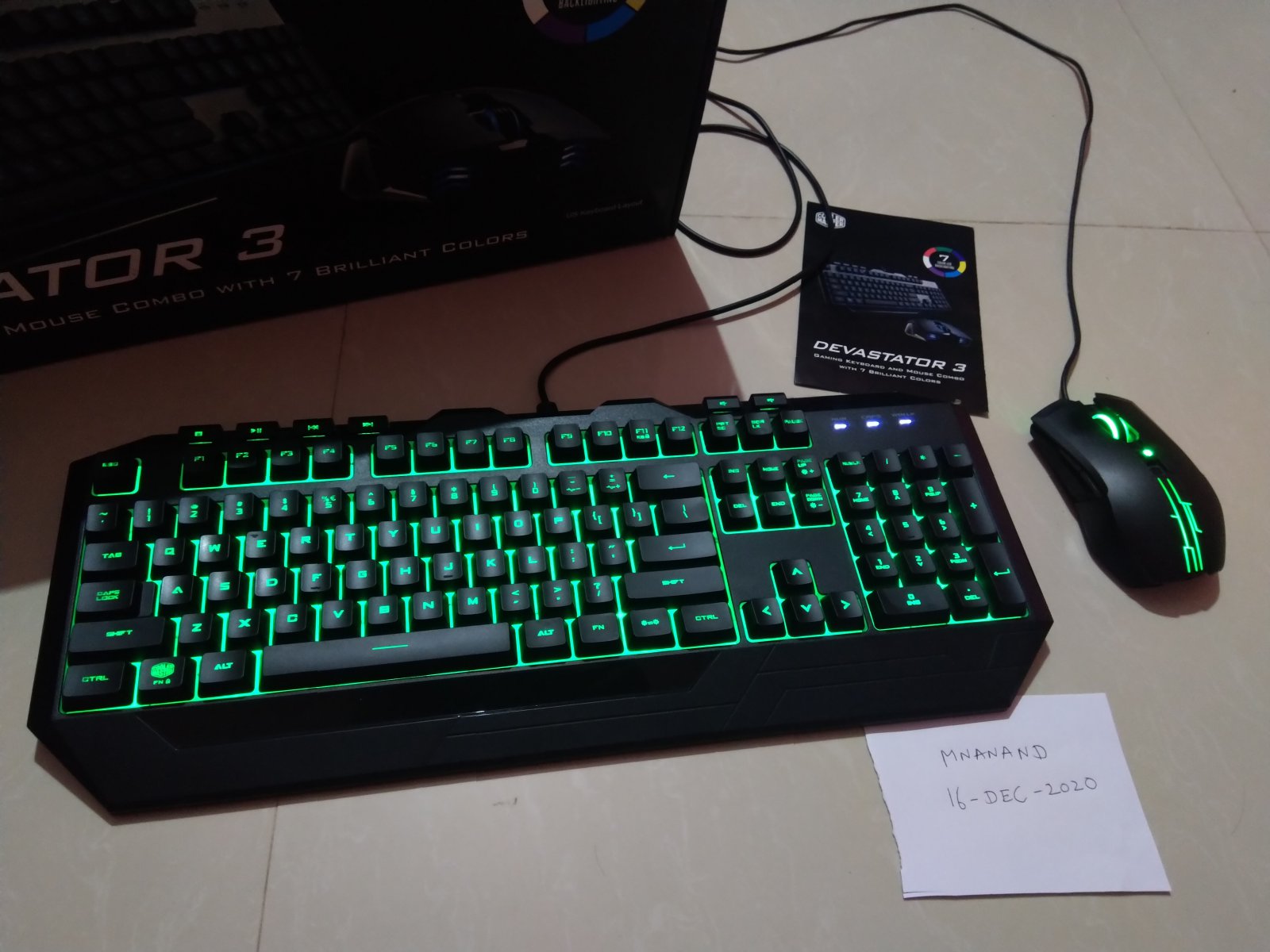 Cooler Master Devastator III RGB Gaming Keyboard and Mouse Combo ...