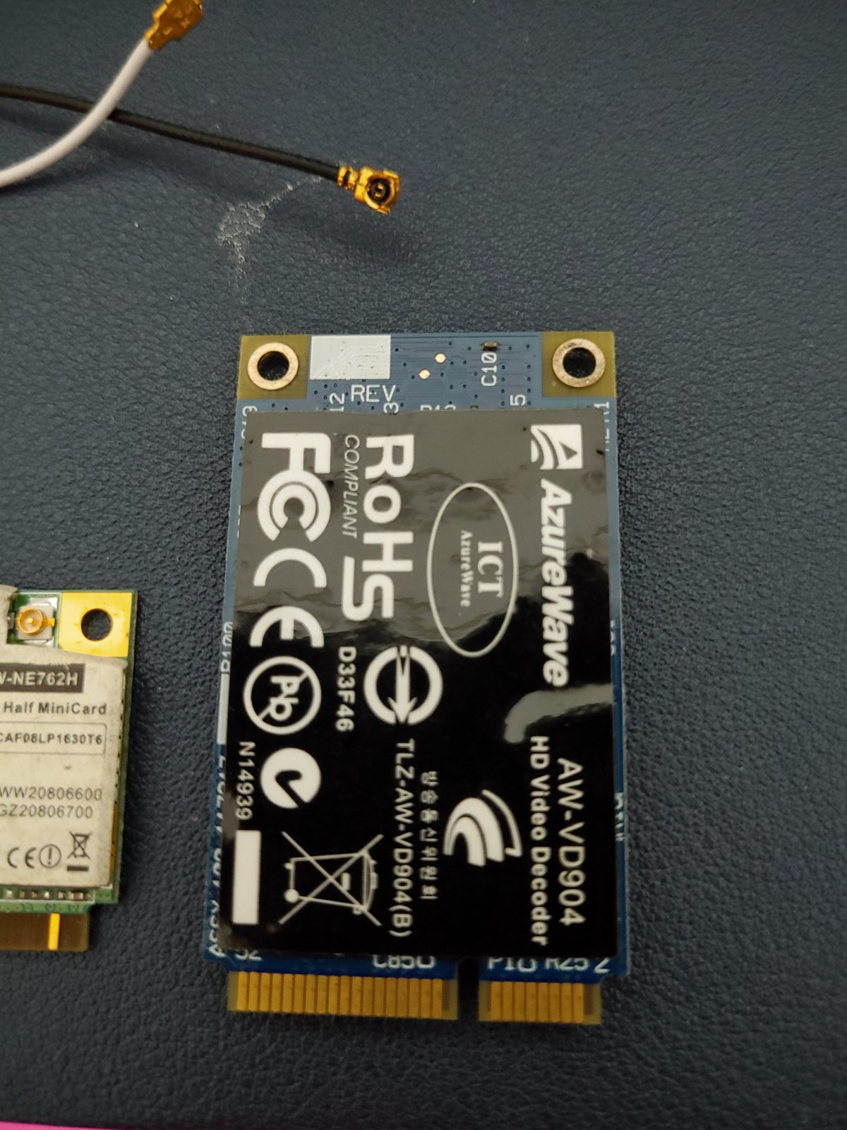 Wifi PCIe mini adapters and AzureWave AW-VD904 HD Video Decoder PCIe ...