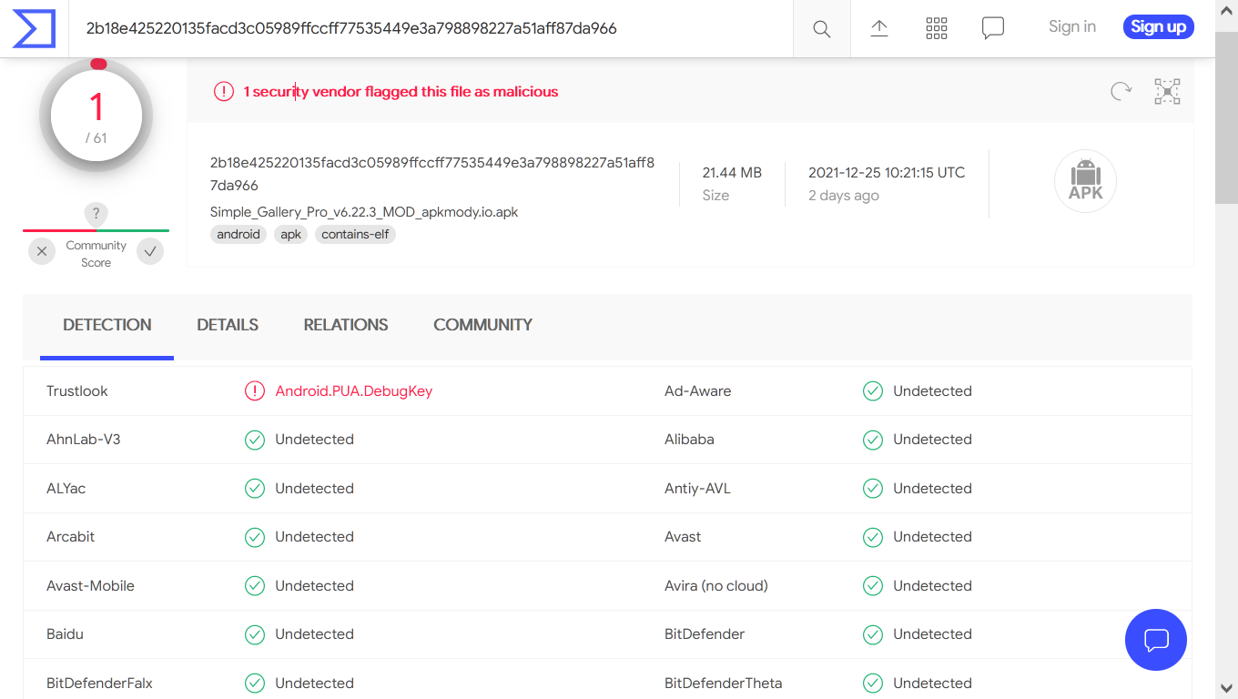 Installed 3 mod apk. One giving warning (device at risk) - Web, Apps ...