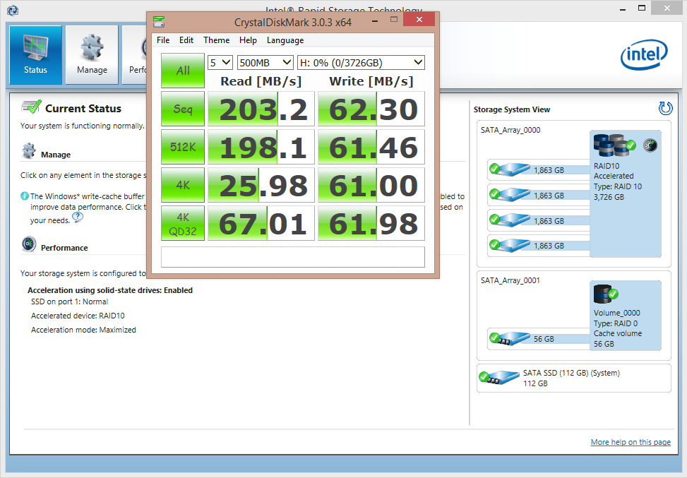 RAID 0+1 SSD Cache slower r/w - PC Builds, Modding & Overclocking - TechEnclave