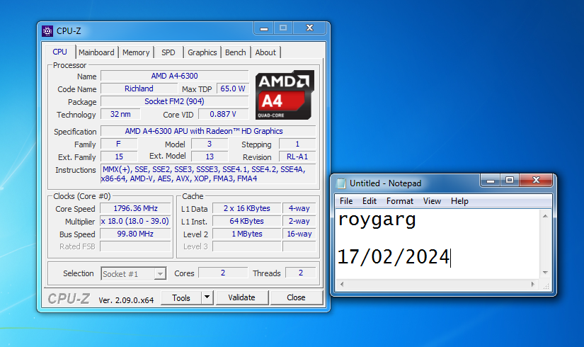 AMD A4-6300 Processor, Biostar A58ML Motherboard, 4GB Corsair Value Select DD3 1600MHz RAM, 1TB ...