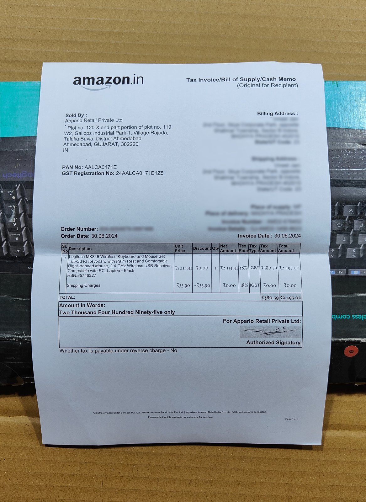 Logitech MK345 Wireless Keyboard and Mouse Combo (4 Units) | Logitech ...