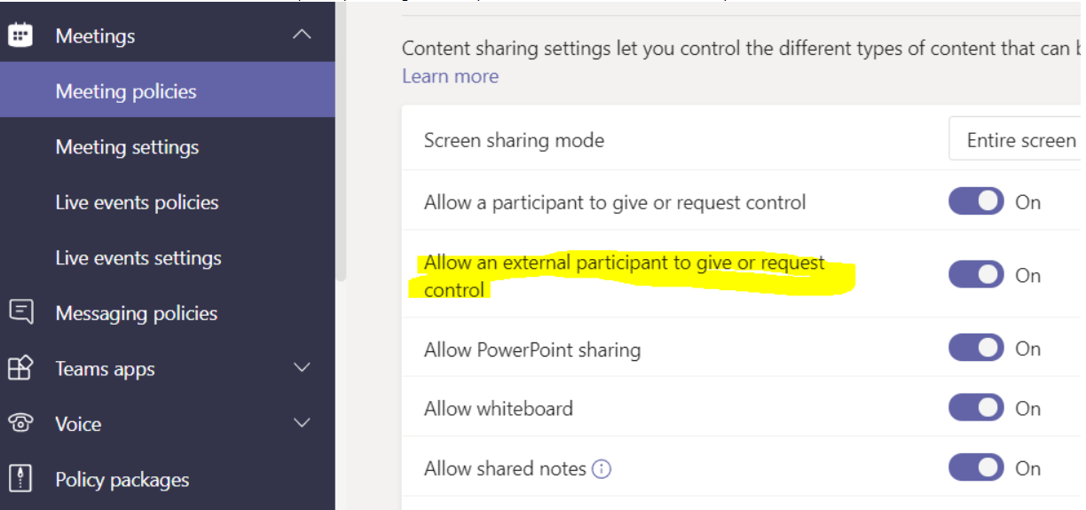 How to enable request control feature in Microsoft Teams? - Software ...
